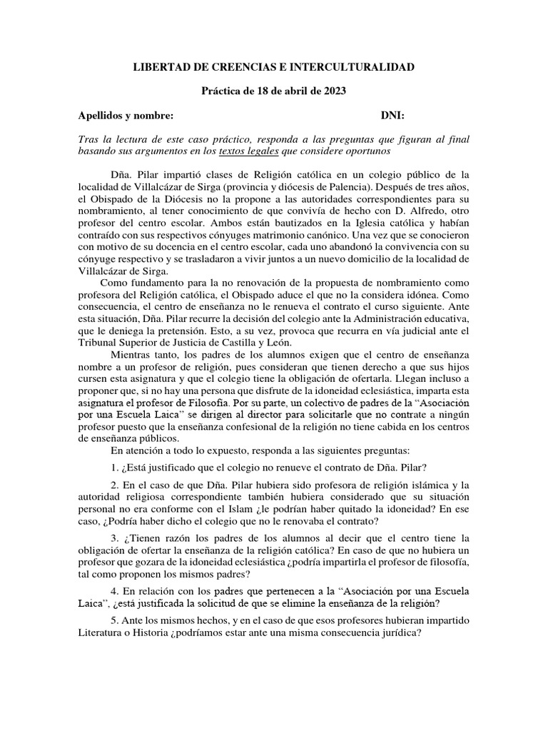 PrÃ¡ctica 18 de Abril 2023 | PDF | Ciencias sociales