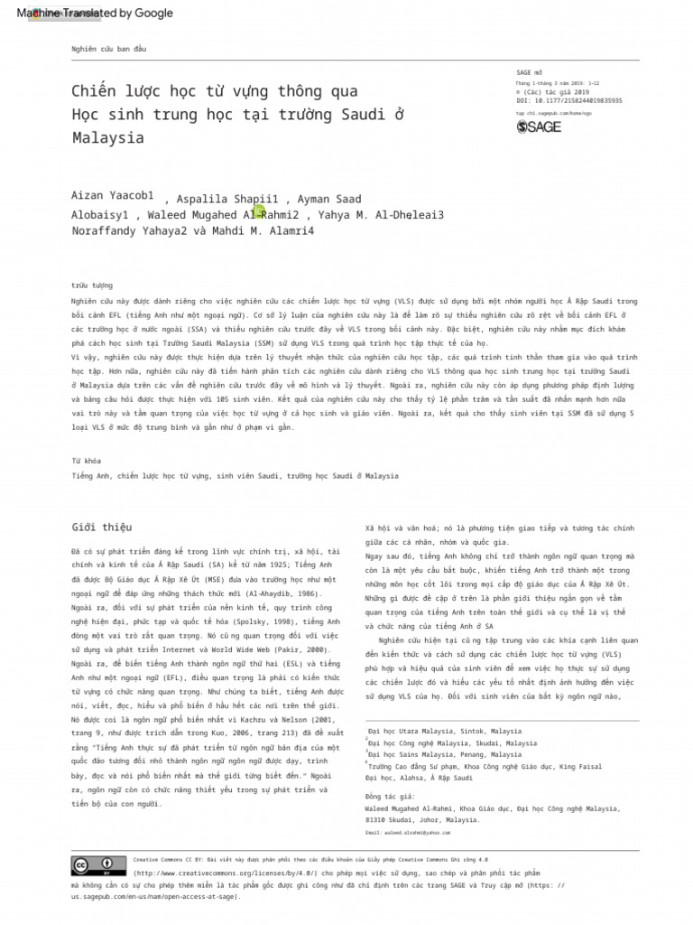 Yaacob Et Al 2019 Vocabulary Learning Strategies Through Secondary ... Yaacob Et Al 2019 Vocabulary Learning Strategies Through Secondary ...