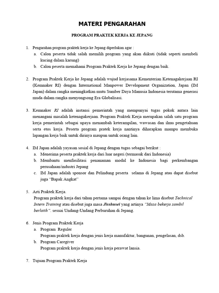 Materi Pengarahan (Mei 2023) | PDF