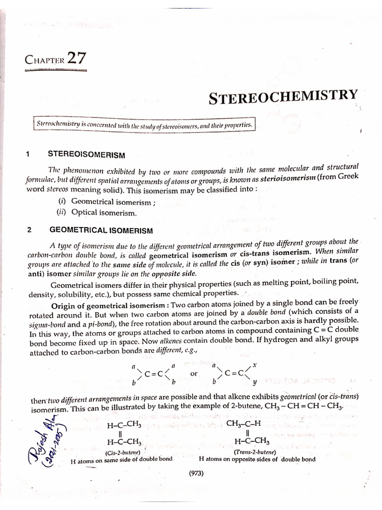 Jain and Jain (Stereochemistry) | PDF