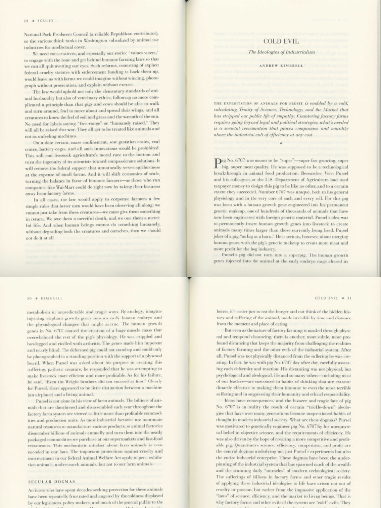 Andrew Kimbrell, Cold Evil | PDF