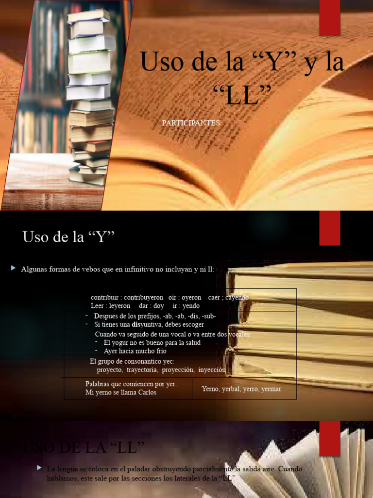 Reglas de Uso de "Y" y "LL" en Español | PDF