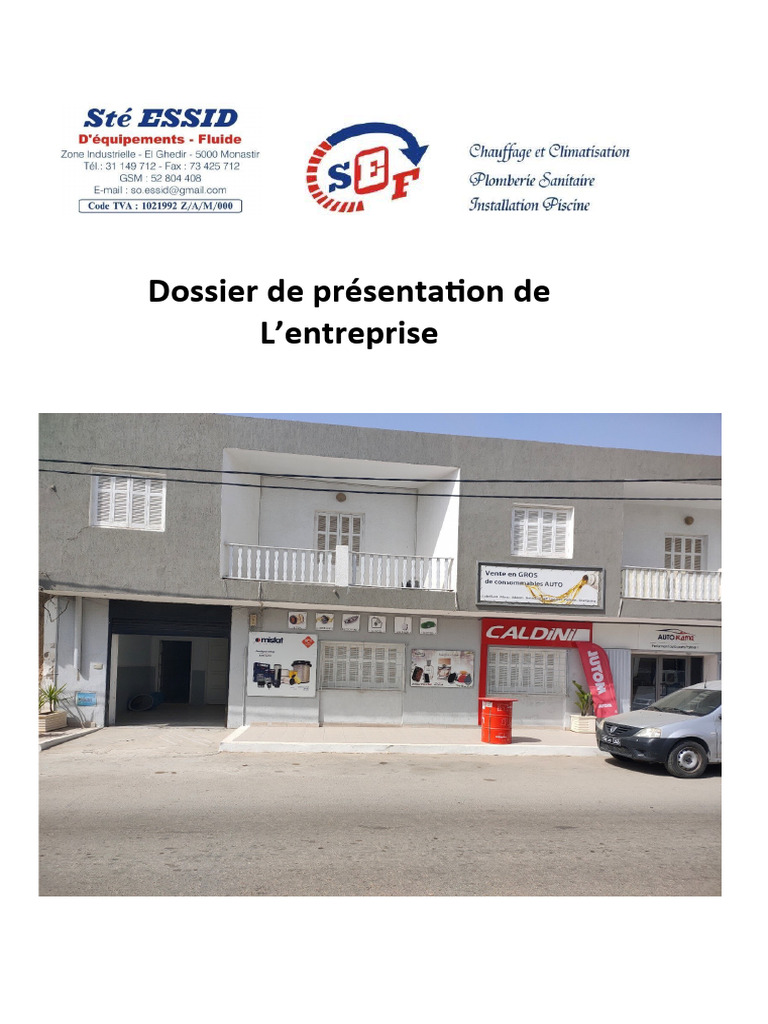 03 - Présentation d'ESSID D'équipement Fluide | PDF | Technologie et ...