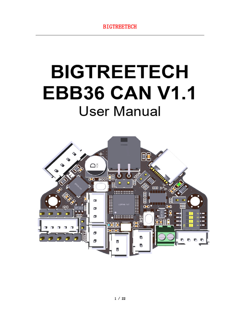BIGTREETECH EBB36 CAN V1.1 User Manual | PDF