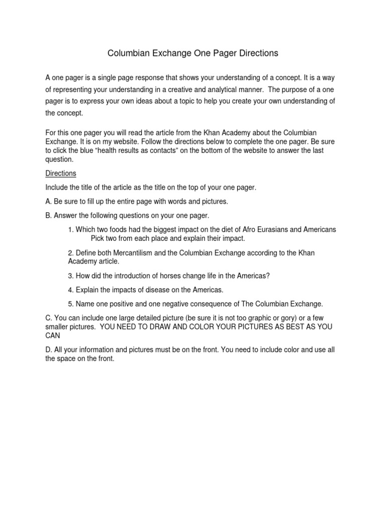 One Pager Example PDF | PDF