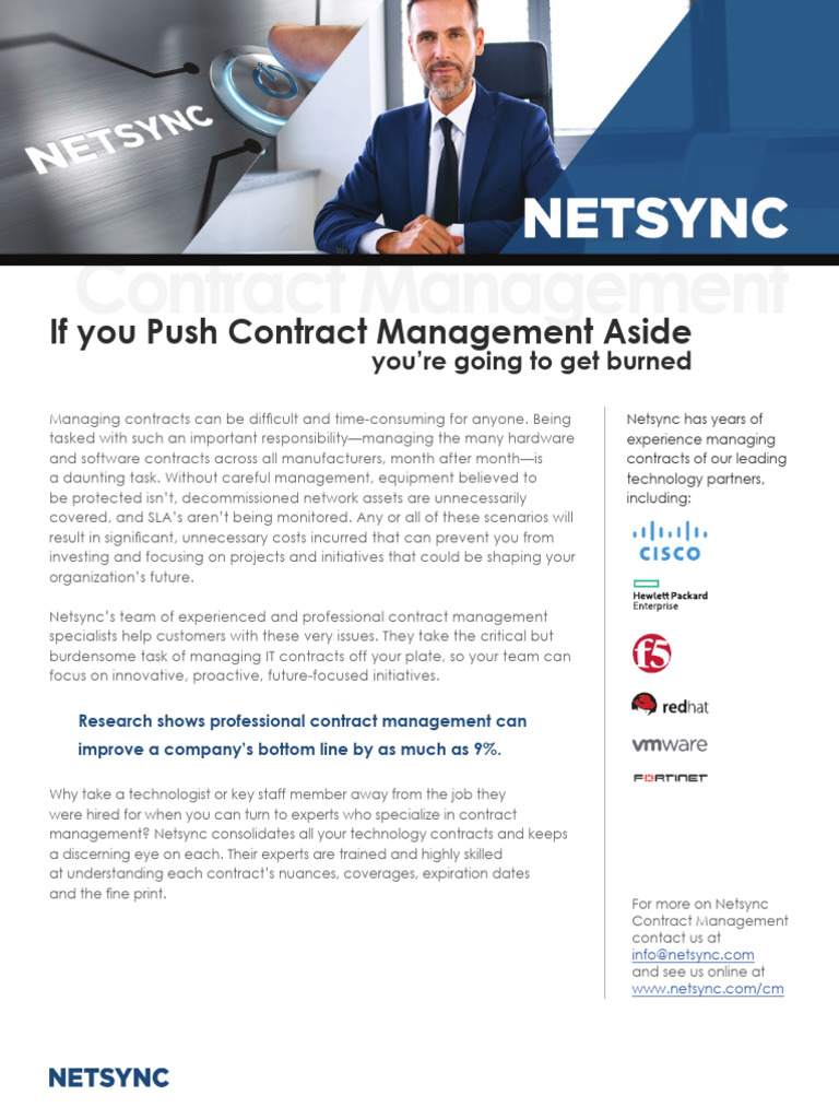 Netsync Contract Management Collateral | PDF
