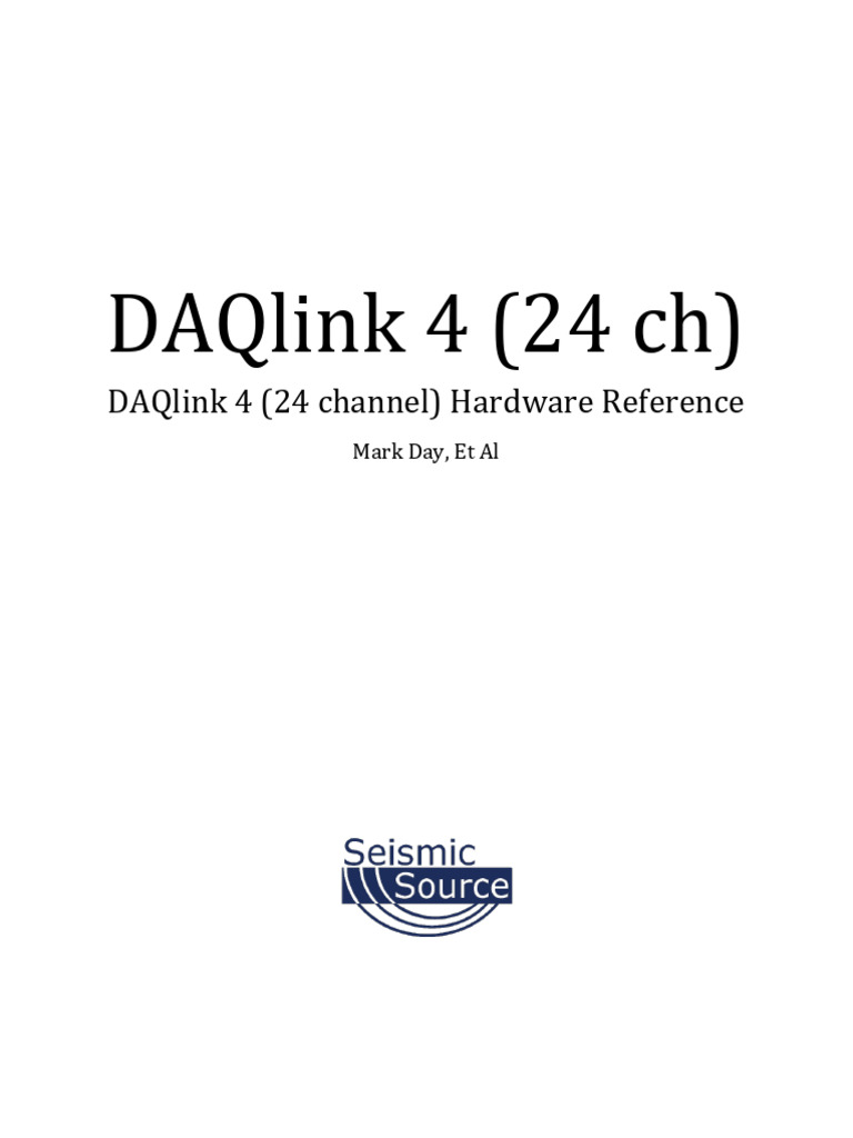 DAQlink 4 Hardware Reference Guide | PDF | Computer Network | Booting