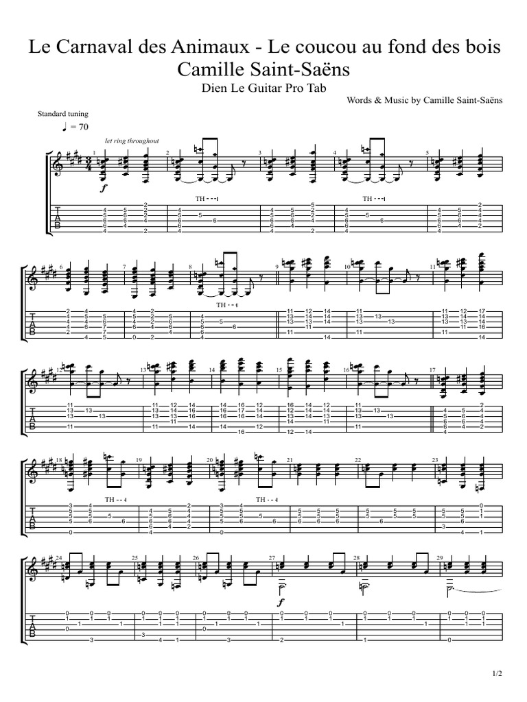 Camille Saint-Saëns - Le Carnaval Des Animaux - Le Coucou Au Fond Des ...