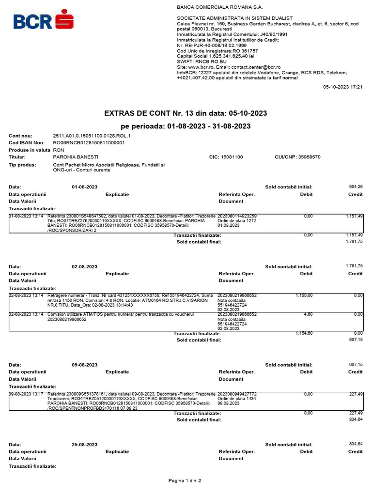 Extras de Cont - 20231005 - 172158 | PDF