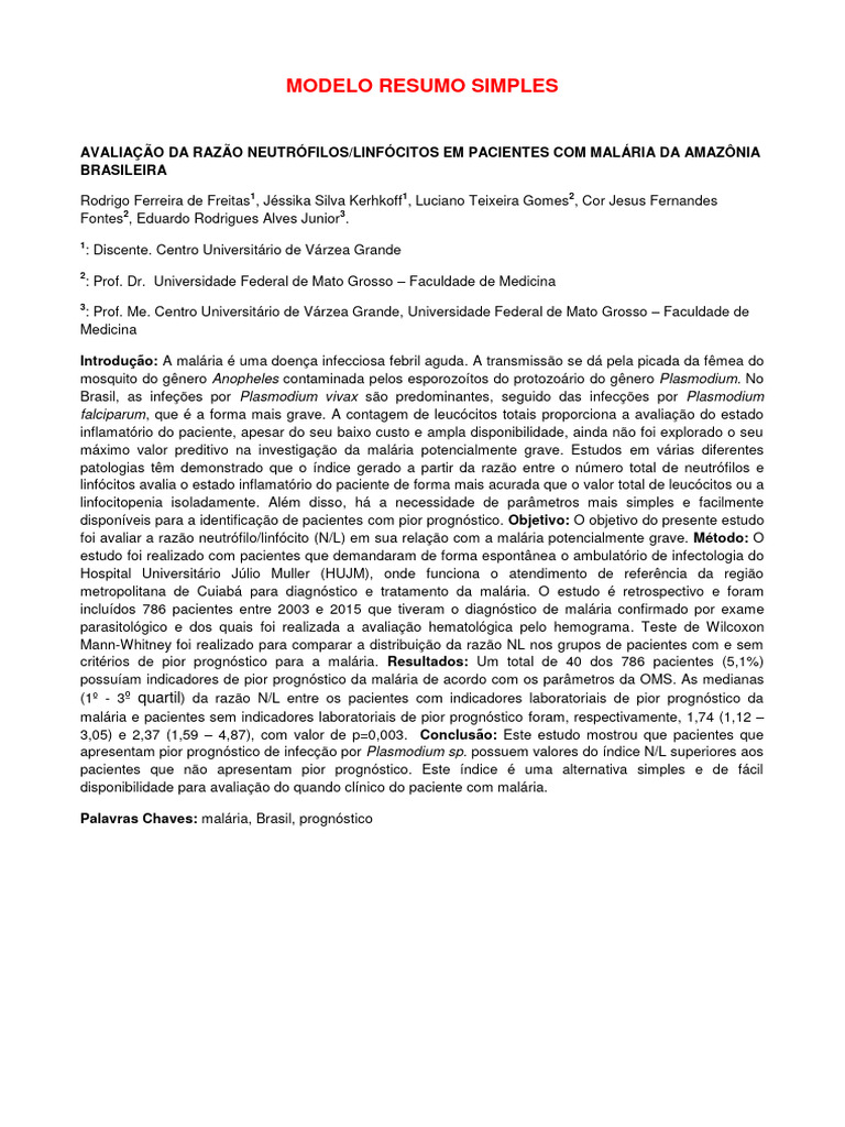 MODELO-RESUMO-SIMPLES-STS | PDF