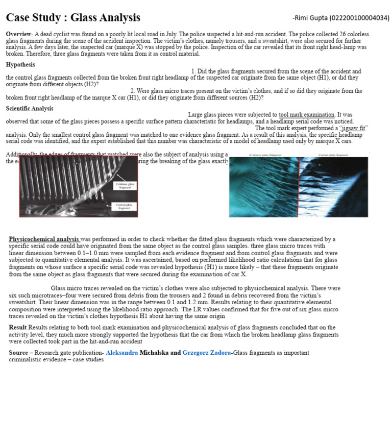 Rimi Gupta Phyiscs Case Study | PDF