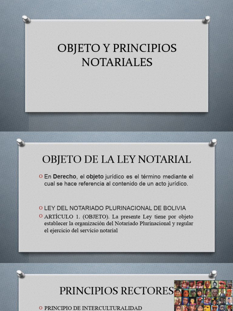 Objeto y Principios Notariales | PDF Objeto y Principios Notariales | PDF