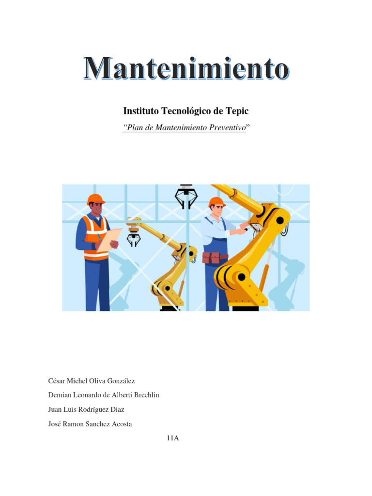 Un Plan de Mantenimiento Preventivo | PDF