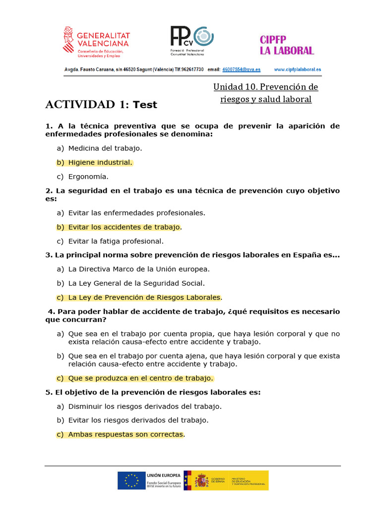 Actividad 1 - Test Cris | PDF