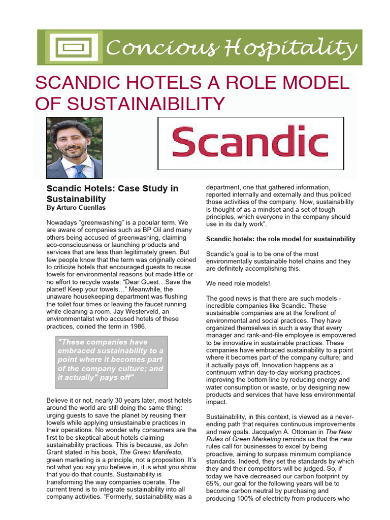 Scandic Sustainability Case.study | PDF