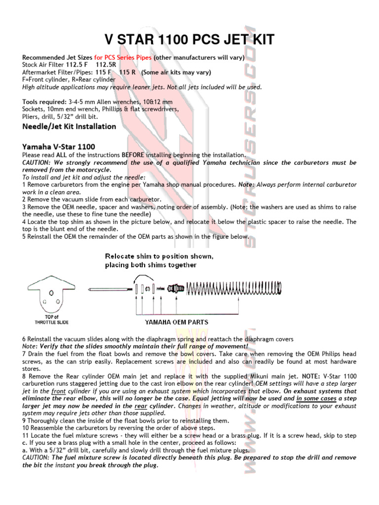 Jet Kit Install | PDF | Carburetor | Electrical Connector