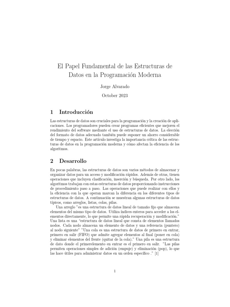 El Papel Fundamental De Las Estructuras De Datos En La Programación 8808