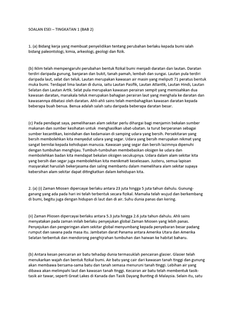Soalan Esei | PDF