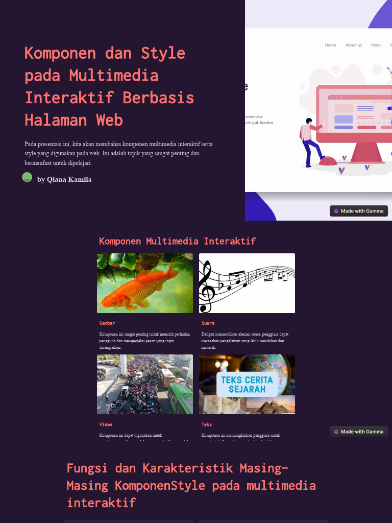 Komponen & Style Multimedia Web | PDF | Karier & Perkembangan