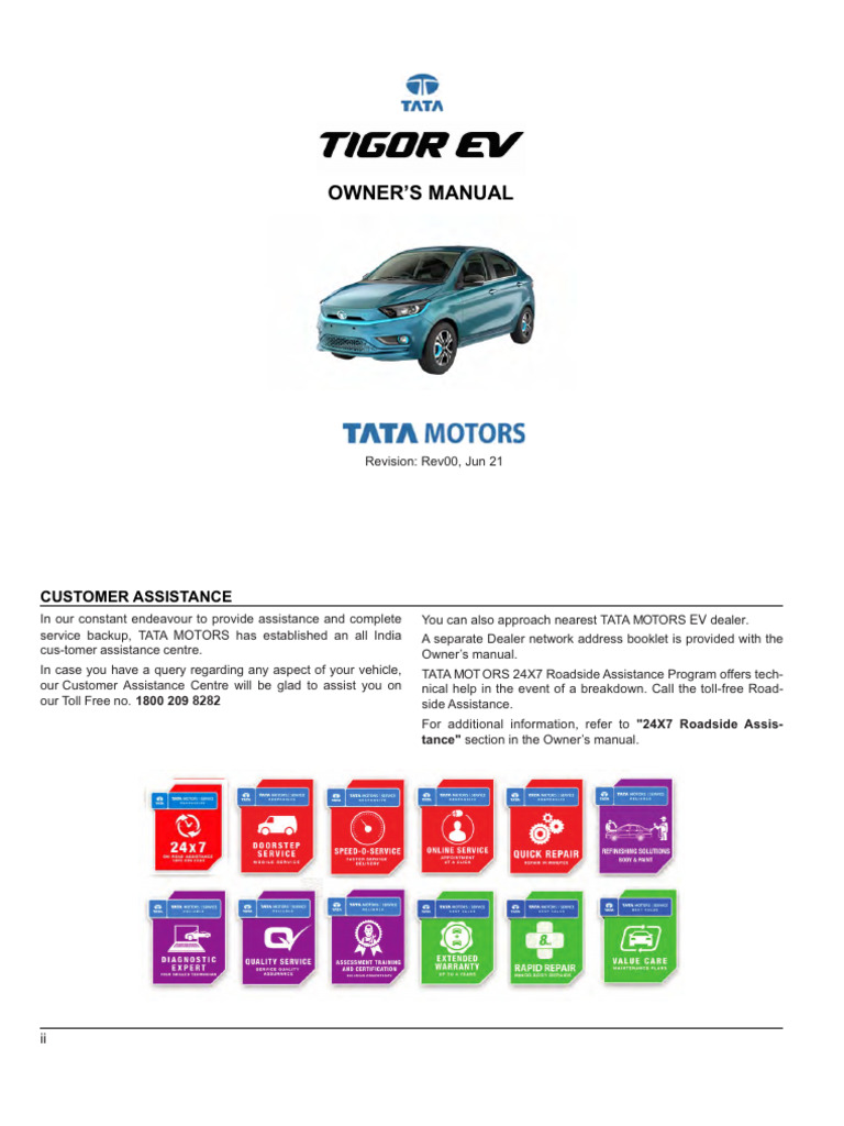 TIGOR EV Ziptron Owner Manual | PDF