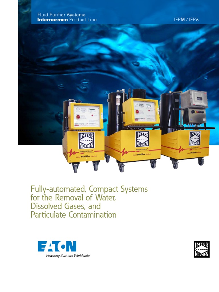 Eaton - Internormen Fluid Purifier Systems | PDF | Evaporation | Vacuum