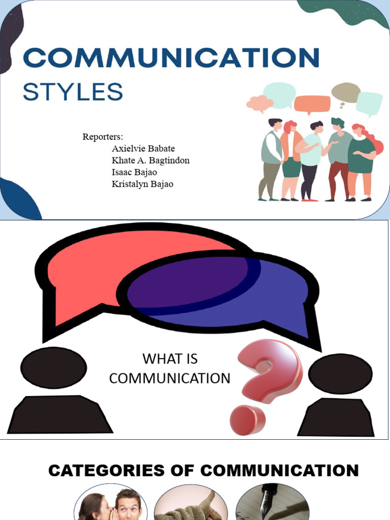 GE6- Communication Styles | PDF