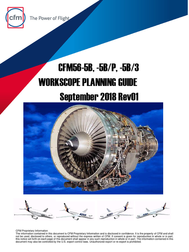 CFM56-5B, - 5B/P, - 5B/3 Workscope Planning Guide September 2018 Rev01 | PDF