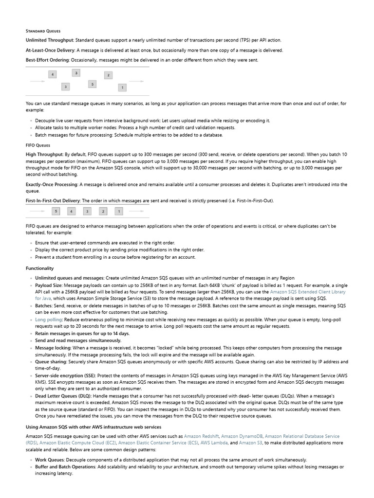 Aws Sqs Pdf Amazon Web Services Scalability