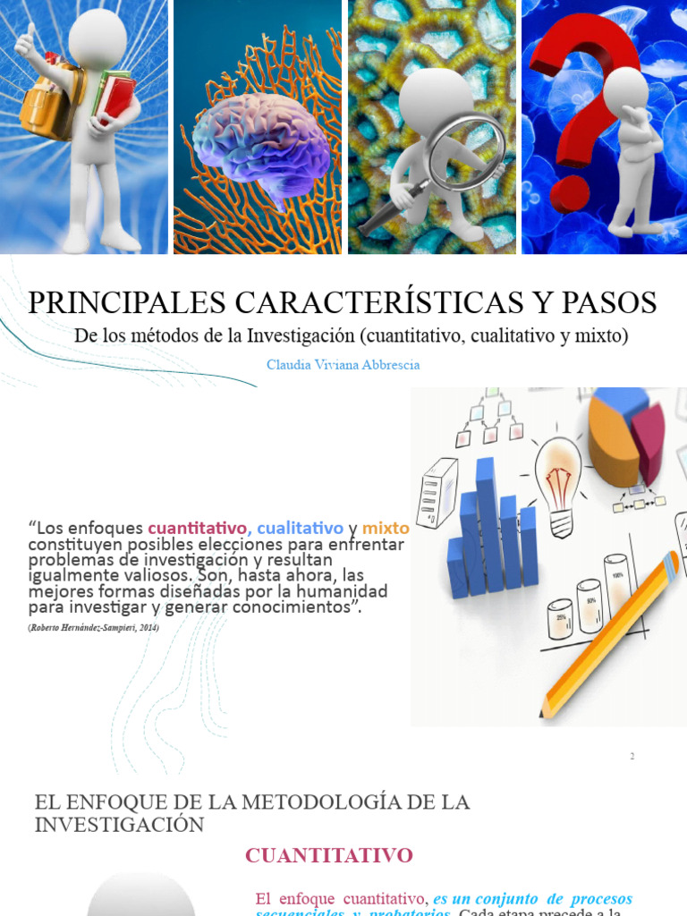 Principales Características y Pasos de Los Métodos Cualitativos, Cuantitativos y Mixtos | PDF ...
