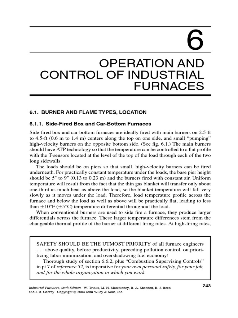 Burner in Furnaces Chapter 6 | PDF