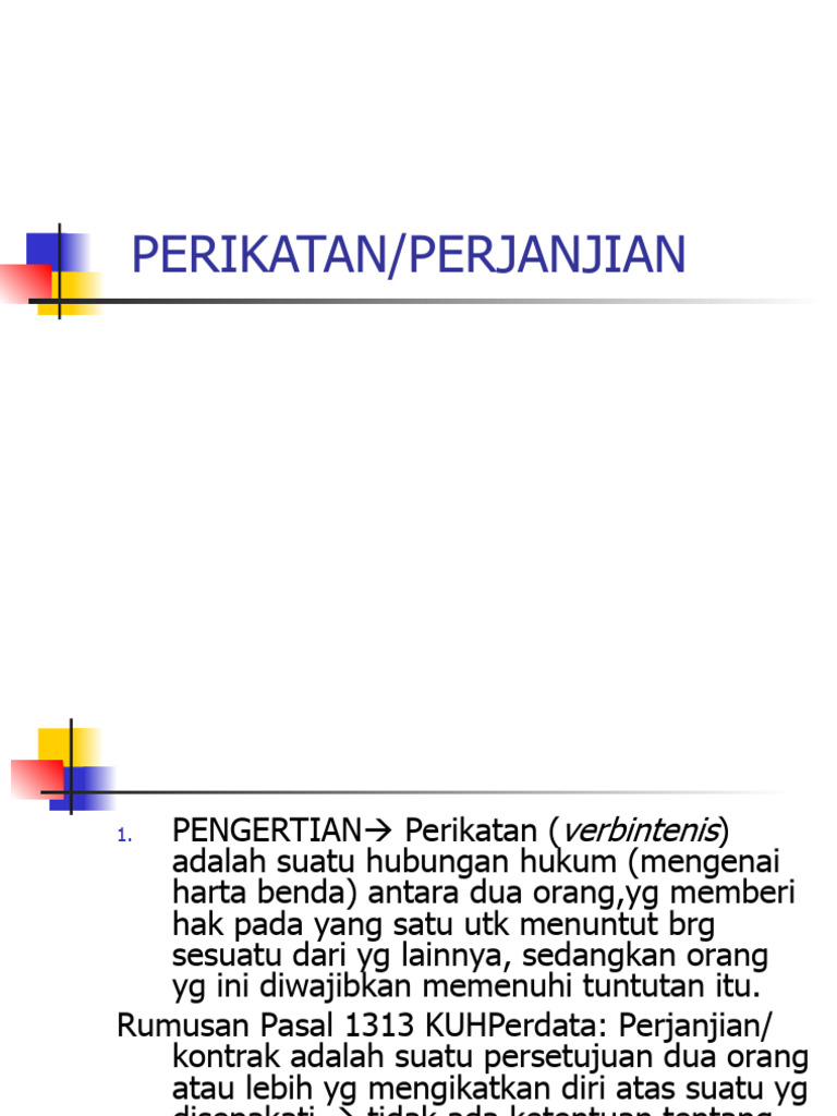 Perikatan | PDF