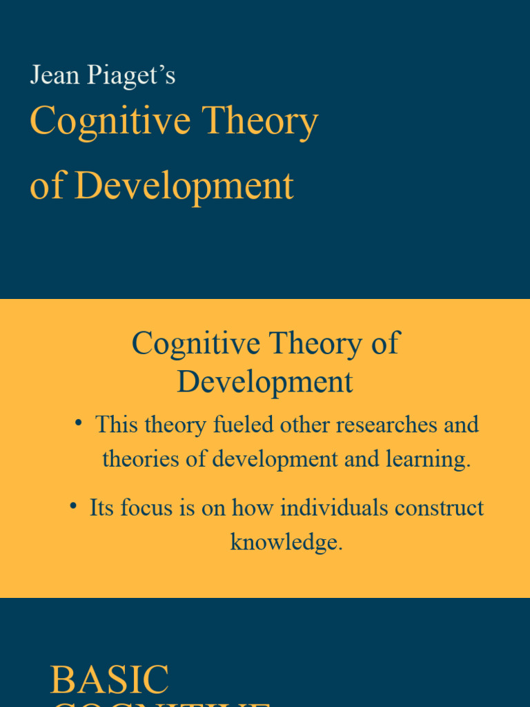 Piagets Stages of Cognitive Development | PDF | Career & Growth | Self ...