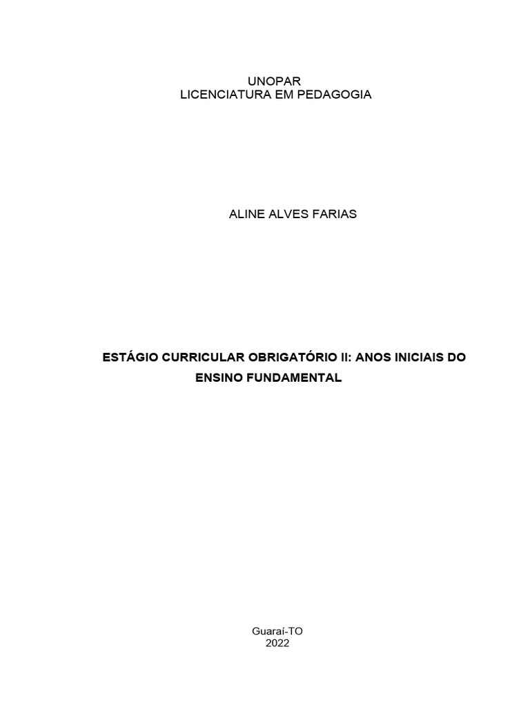 Relatorio Aline | PDF