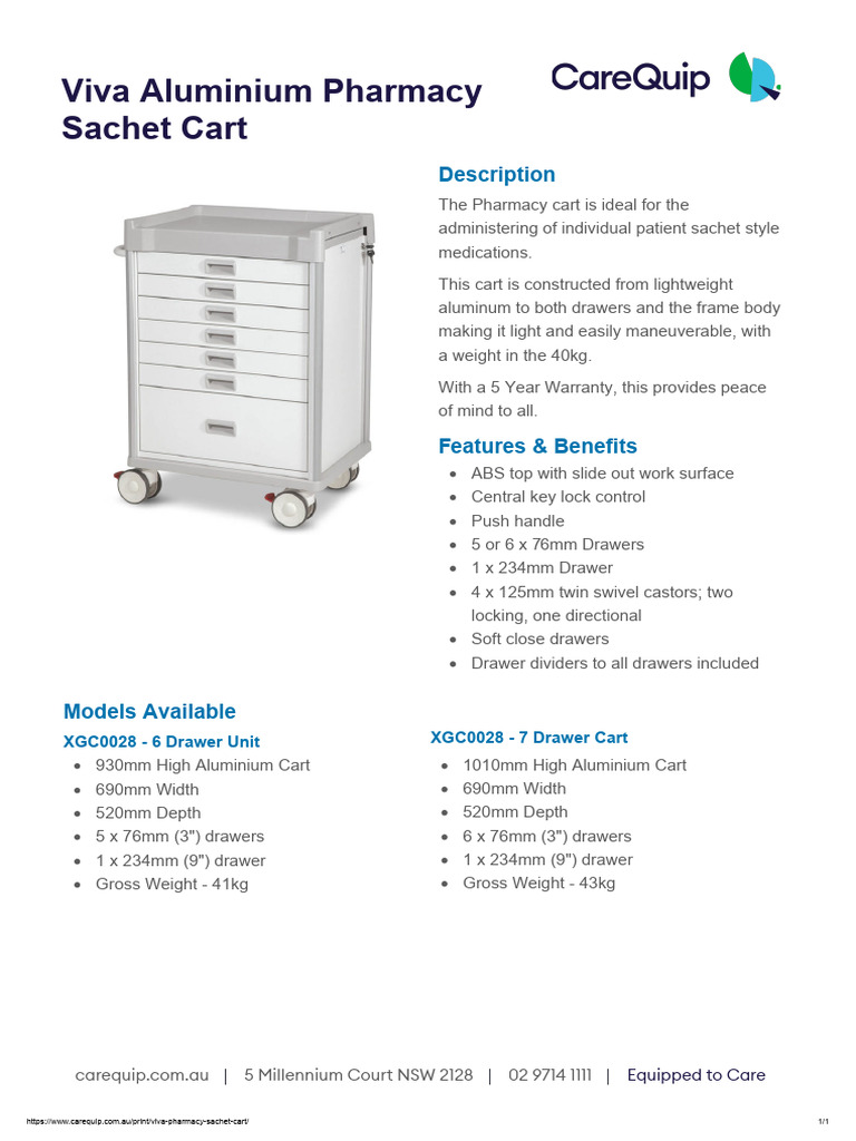 Aluminium Sachet Cart Details | PDF