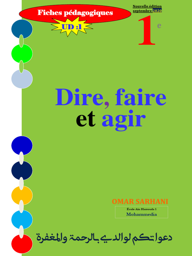 Fiches 1aep FR Dire Faire Agir | PDF