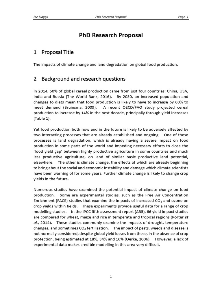 How A PHD Research Proposal Should Look 1694710942 | PDF