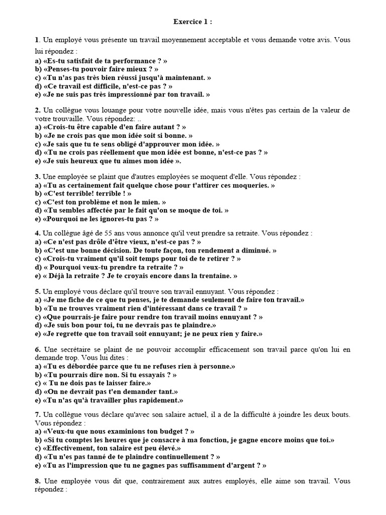 Exercice 1 | PDF
