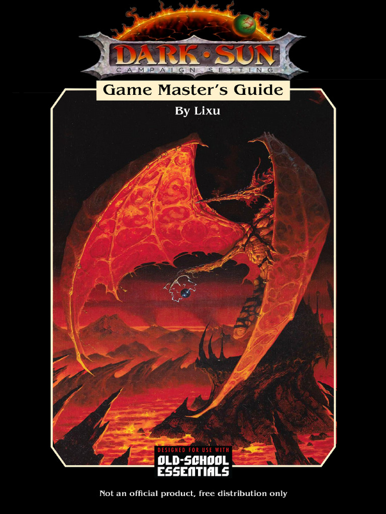 Dark Sun OSE Game Master's Guide | PDF | History