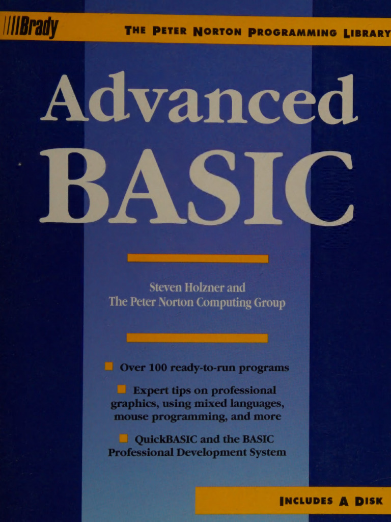 Advanced BASIC | PDF | Menu (Computing) | Basic