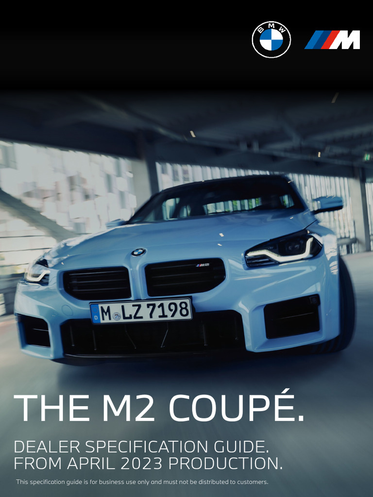 M - Specification Guide - M2 Coupe (G87) - 0423 | PDF | Fuel Economy In Automobiles | Bmw