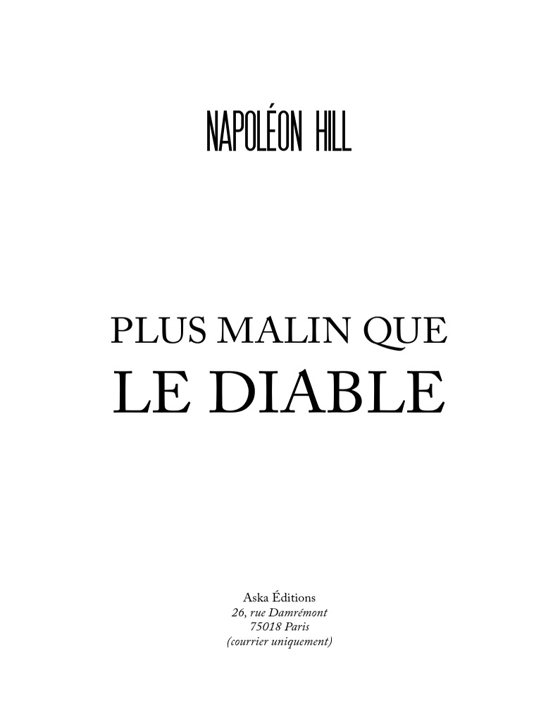 Plus Malin Que Le Diable Chapitre 001 1ere Rencontre Avec N.Hill | PDF