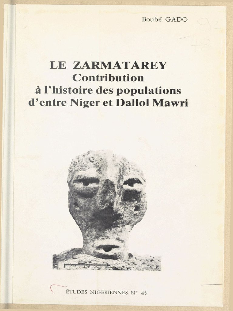 Histoire Zarma ancien book | PDF