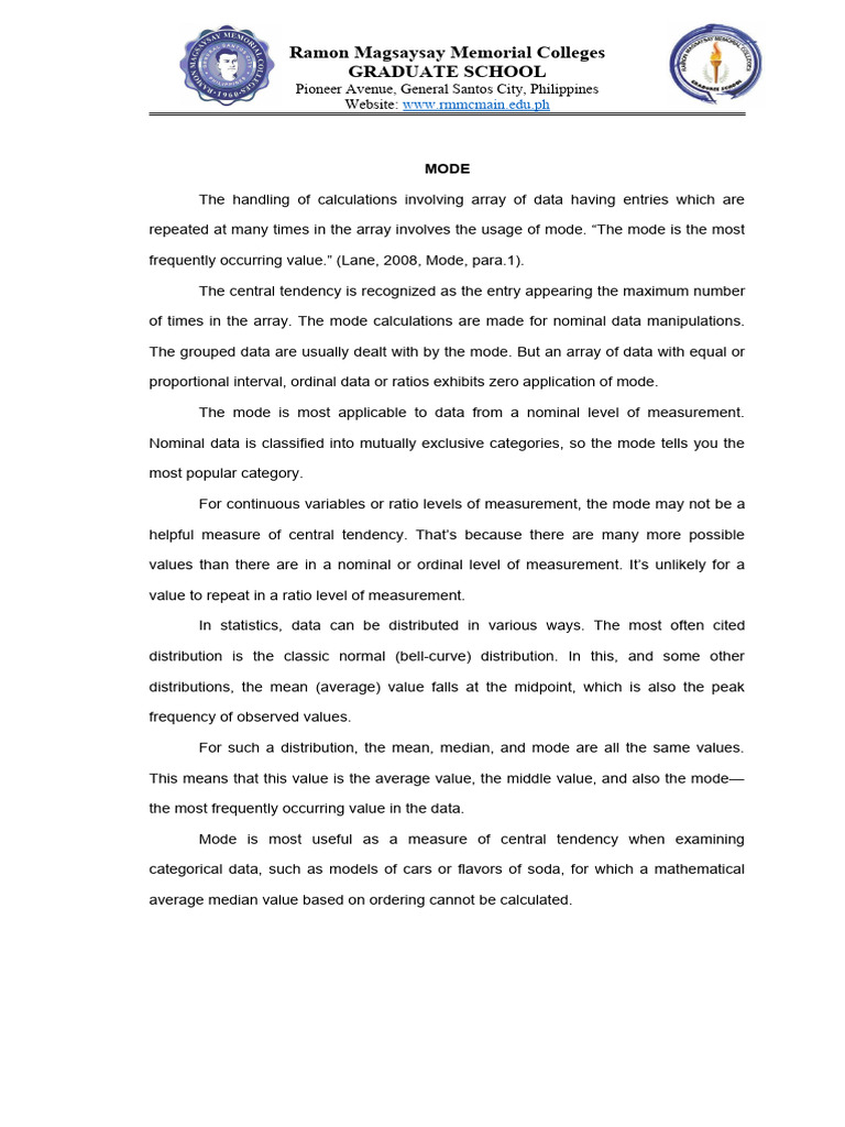 Reflection Paper On Mode | PDF | Teaching Methods & Materials | Science ...