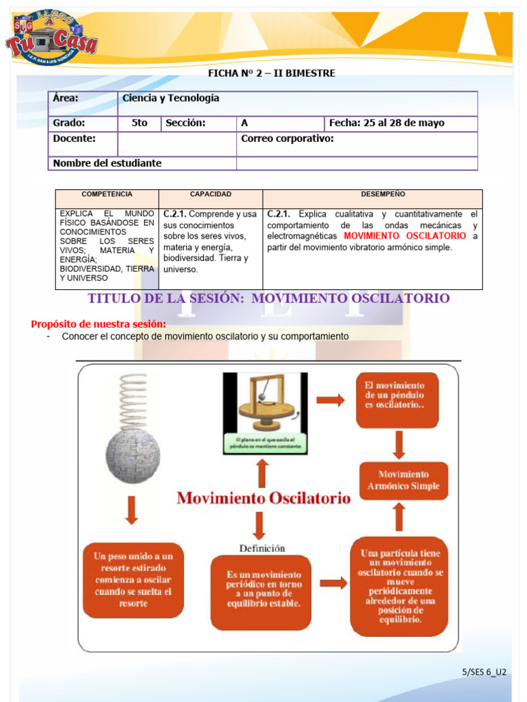 FICHA DE TRABAJO Nro 2 - 5to II BIM | PDF