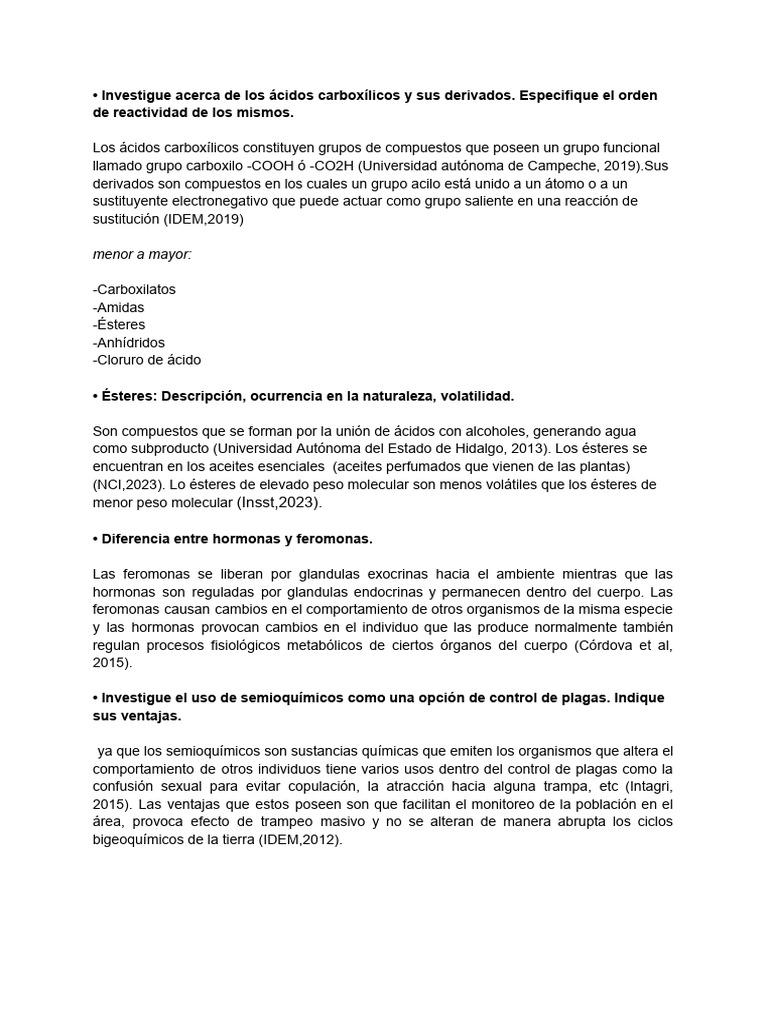 prelab 6 práctica Síntesis de acetato de isopentilo | PDF prelab 6 práctica Síntesis de acetato de isopentilo | PDF
