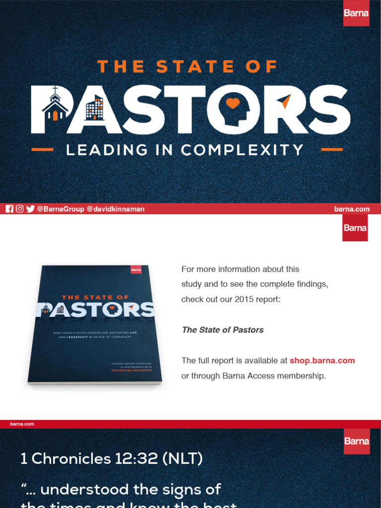 The-State-of-Pastors USA-Compressed | PDF | Spiritual Practice | Leadership