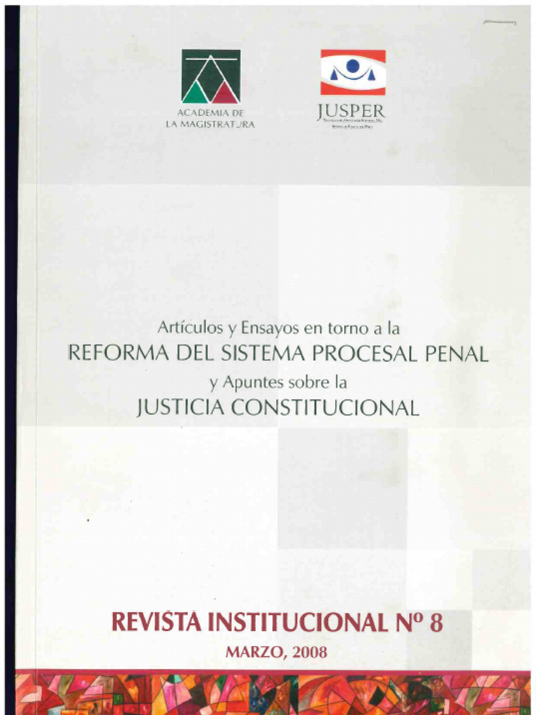 Los Principios de La Reforma y El Titulo Preliminar Del Ncpp-Mario ...