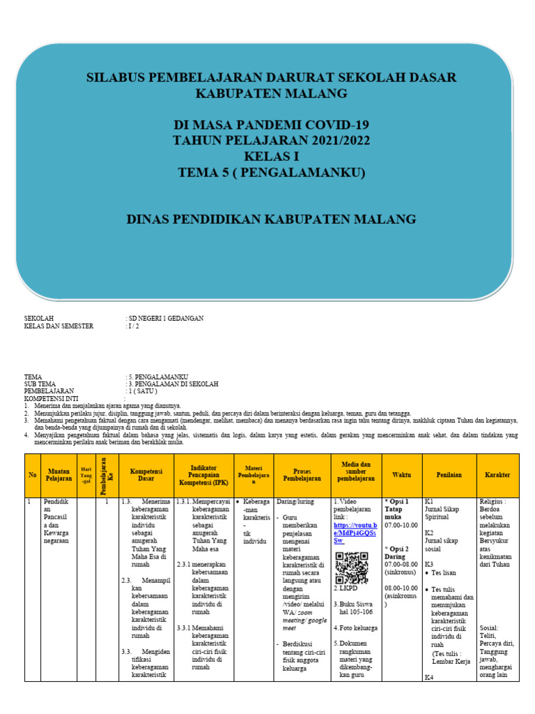 SLB TEMA 5 SUBTEMA 3 | PDF