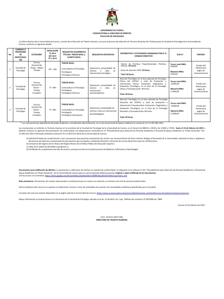 Matriz Concurso Revisada tthh-LTIMA-REVISADA-1 | PDF