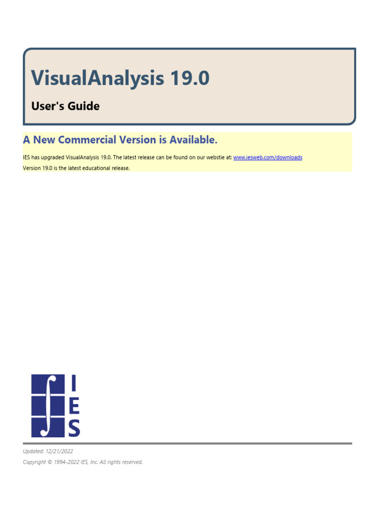 Va19 Users Guide | PDF